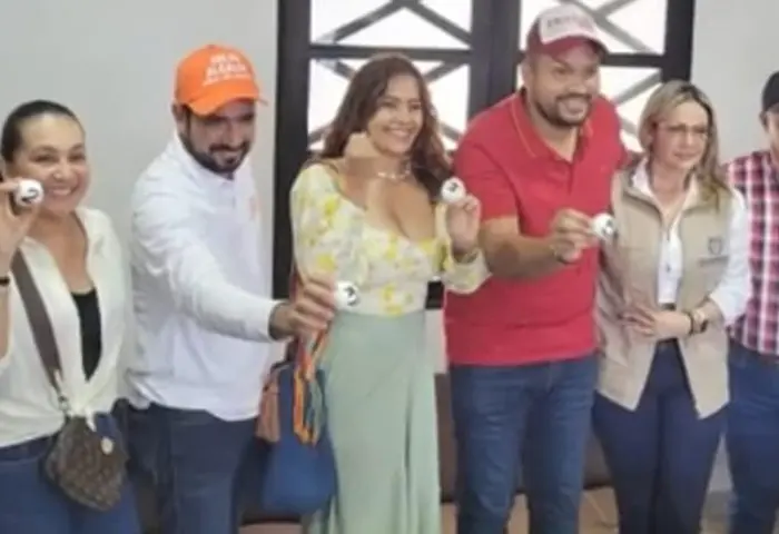 Sorteada posición en tarjeta electoral en Gamarra