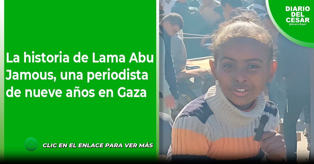 La historia de Lama Abu Jamous, una periodista de nueve años en Gaza