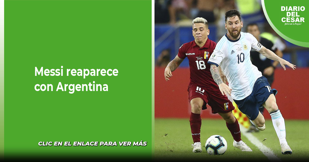 Messi reaparece con Argentina